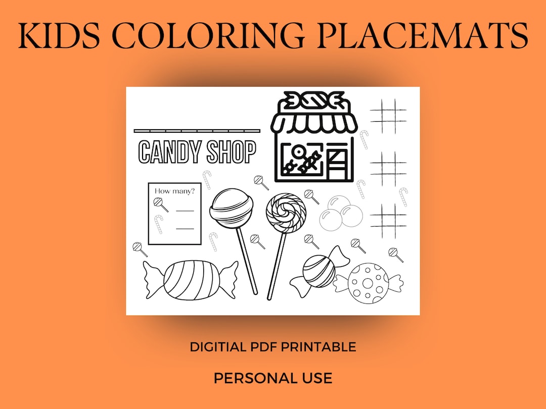 Fun Kids Printable Placemats, Kids Templates, Templates for Kids ...