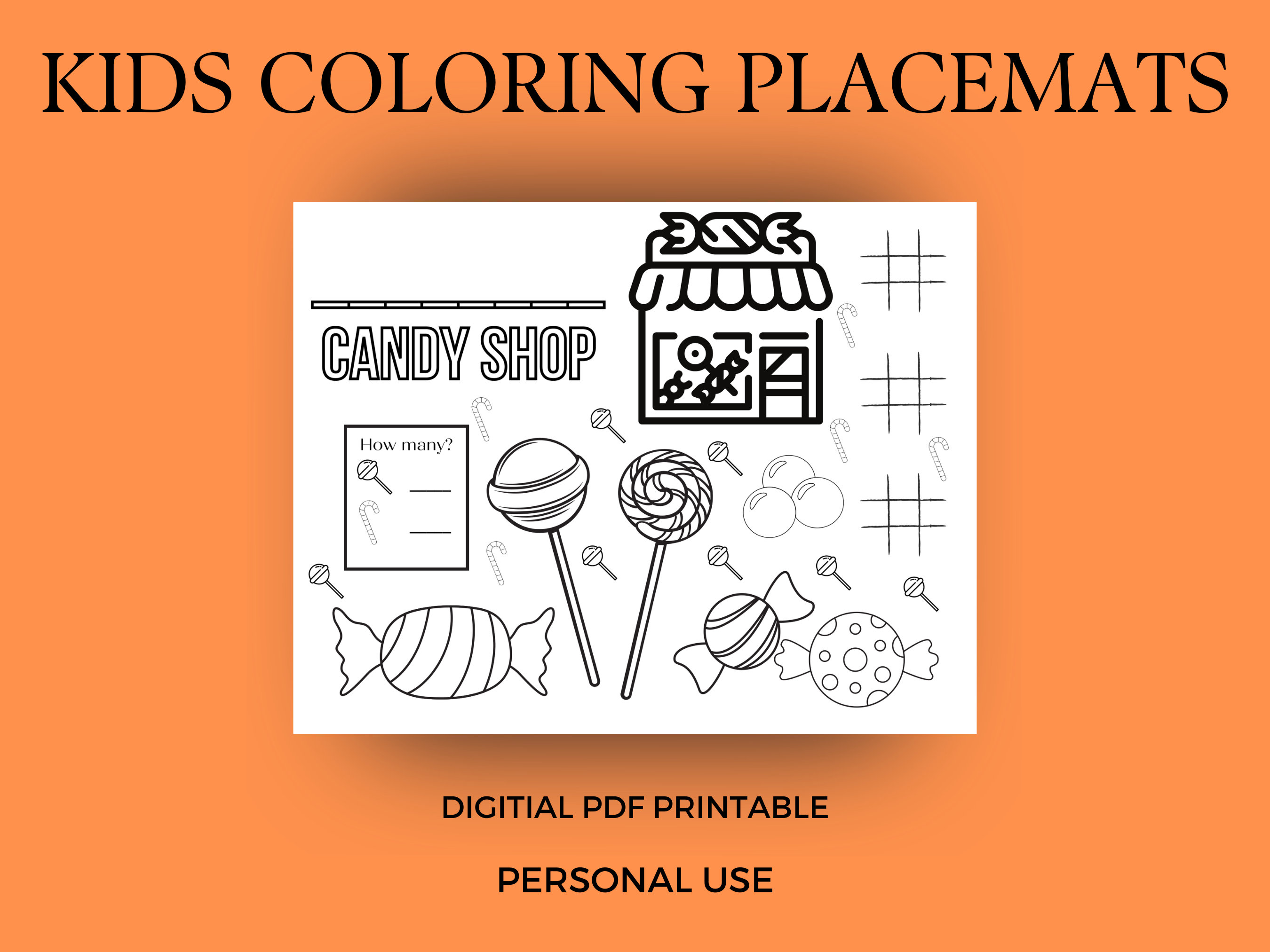 Fun Kids Printable Placemats, Kids Templates, Templates for Kids ...