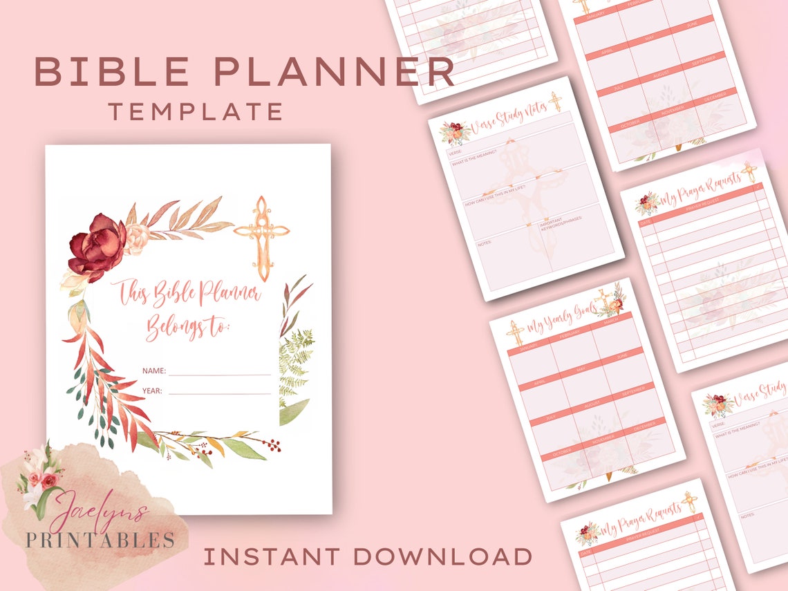 Bible Planner, Bible Planner Printable - Etsy
