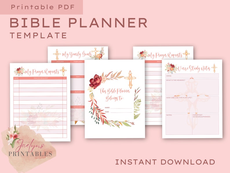 Bible Planner, Bible Planner Printable - Etsy