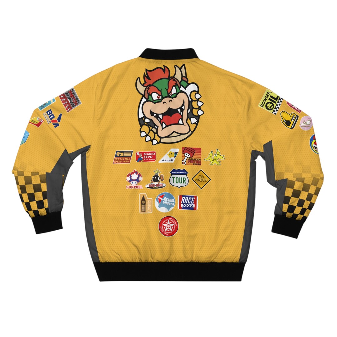 Bowser Super Mario Bros Men's Bomber Jacket - Etsy