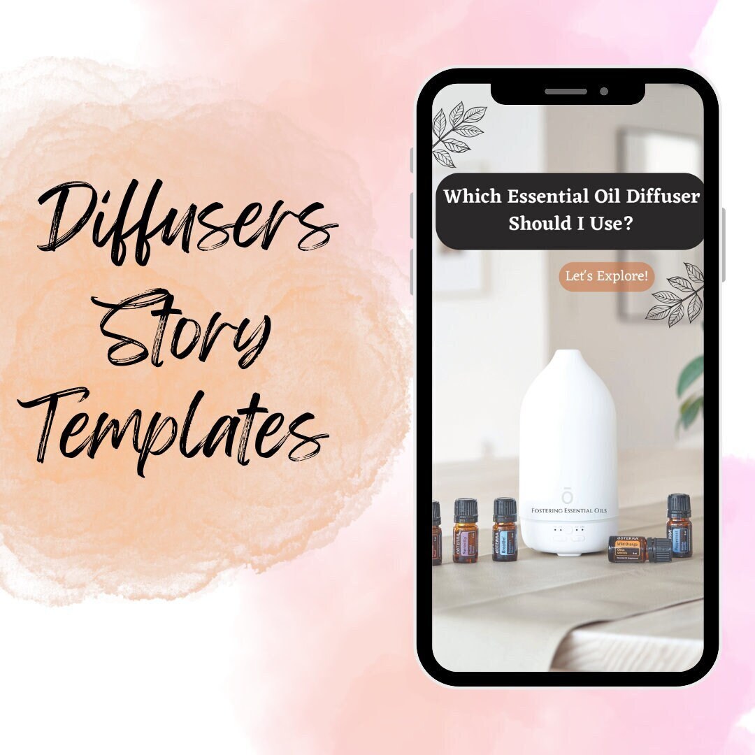 Essential Oil Templates Doterra Diffuser Essential Oil - Etsy