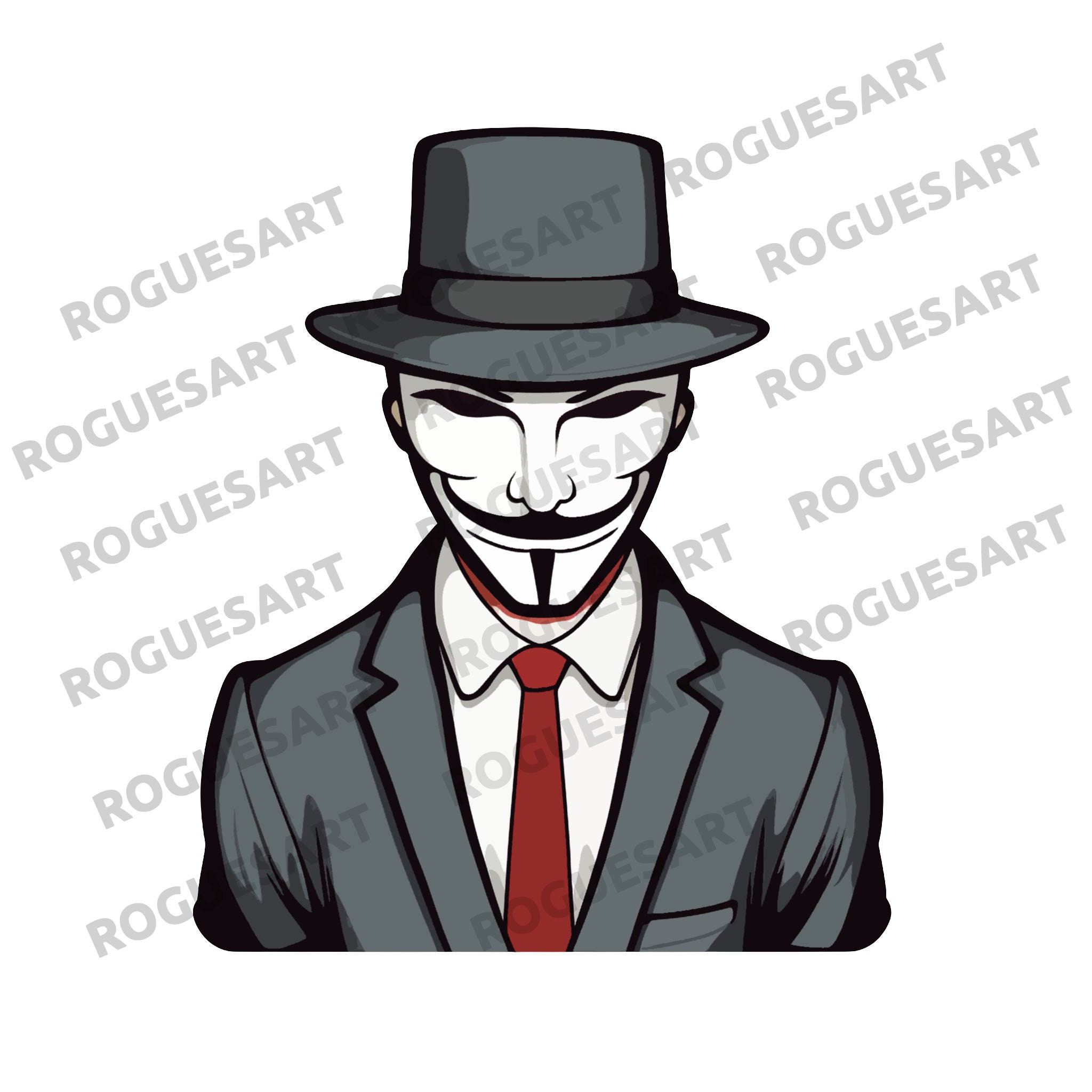 Anonymous Hacker Clipart PNG, SVG, Digital Download, Printable ...