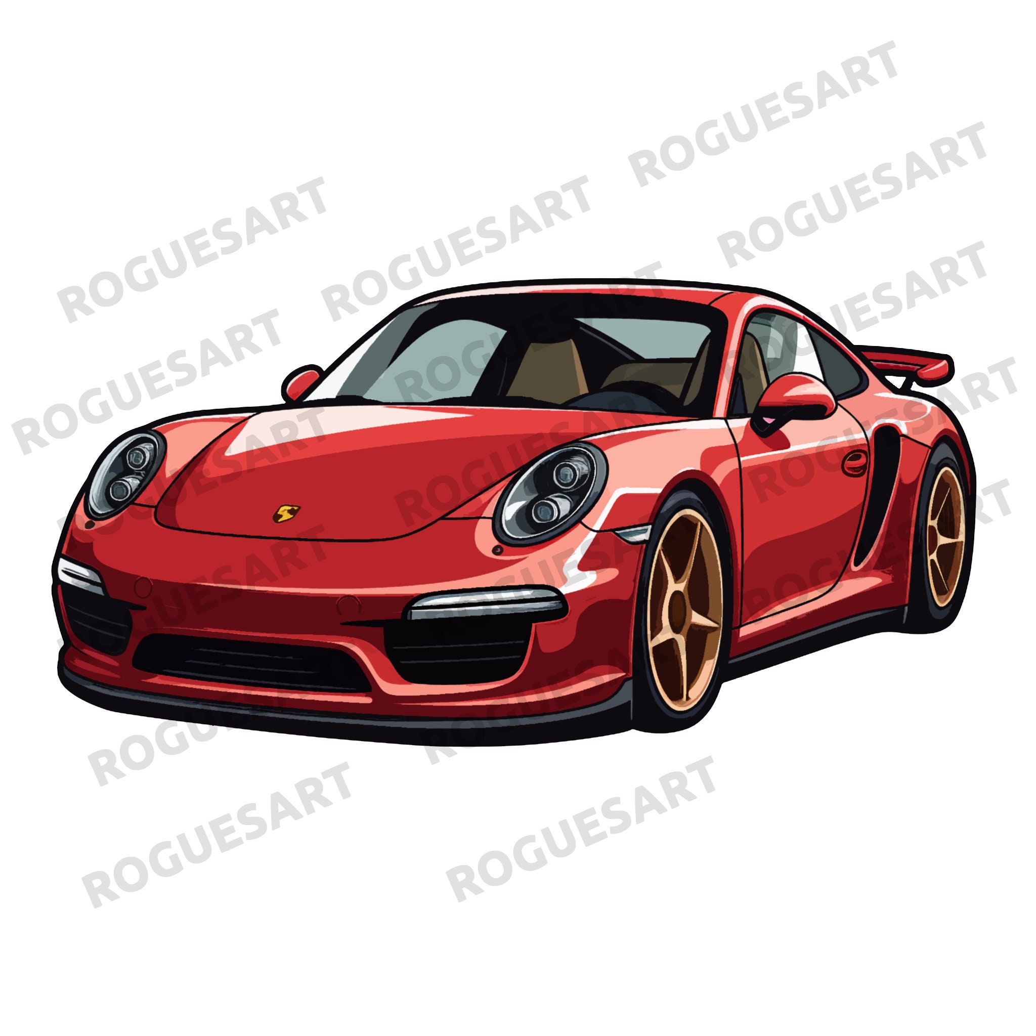 Porsche Clipart PNG, SVG, Digital Download, Printable, Sublimation ...