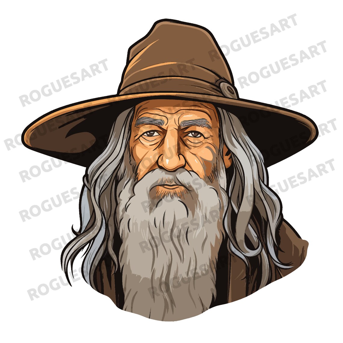 Gandalf Clipart PNG, Digital Download Art, Printable, Sublimation ...