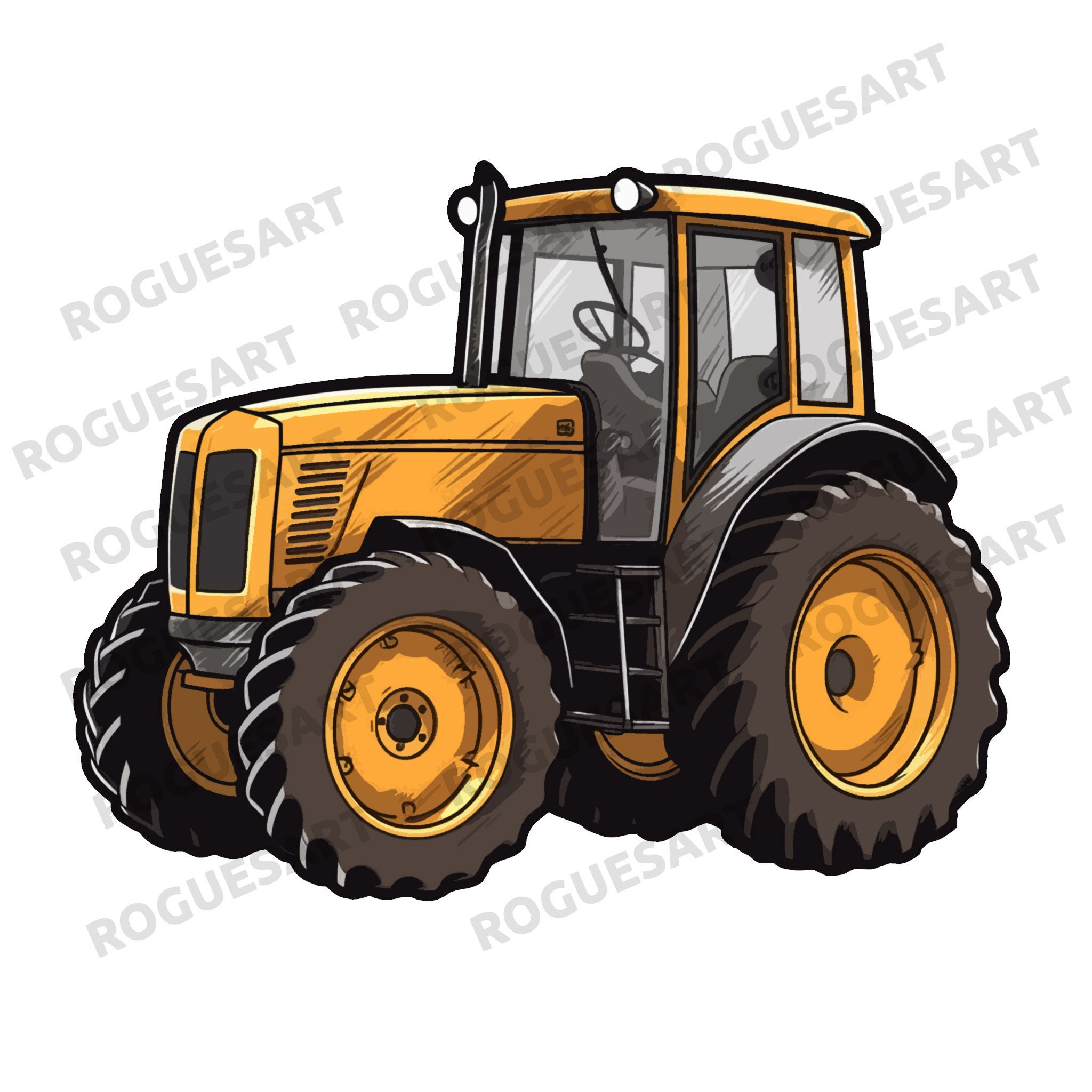 Tractor Clipart PNG, Sticker, Digital Download, Printable, Sublimation ...