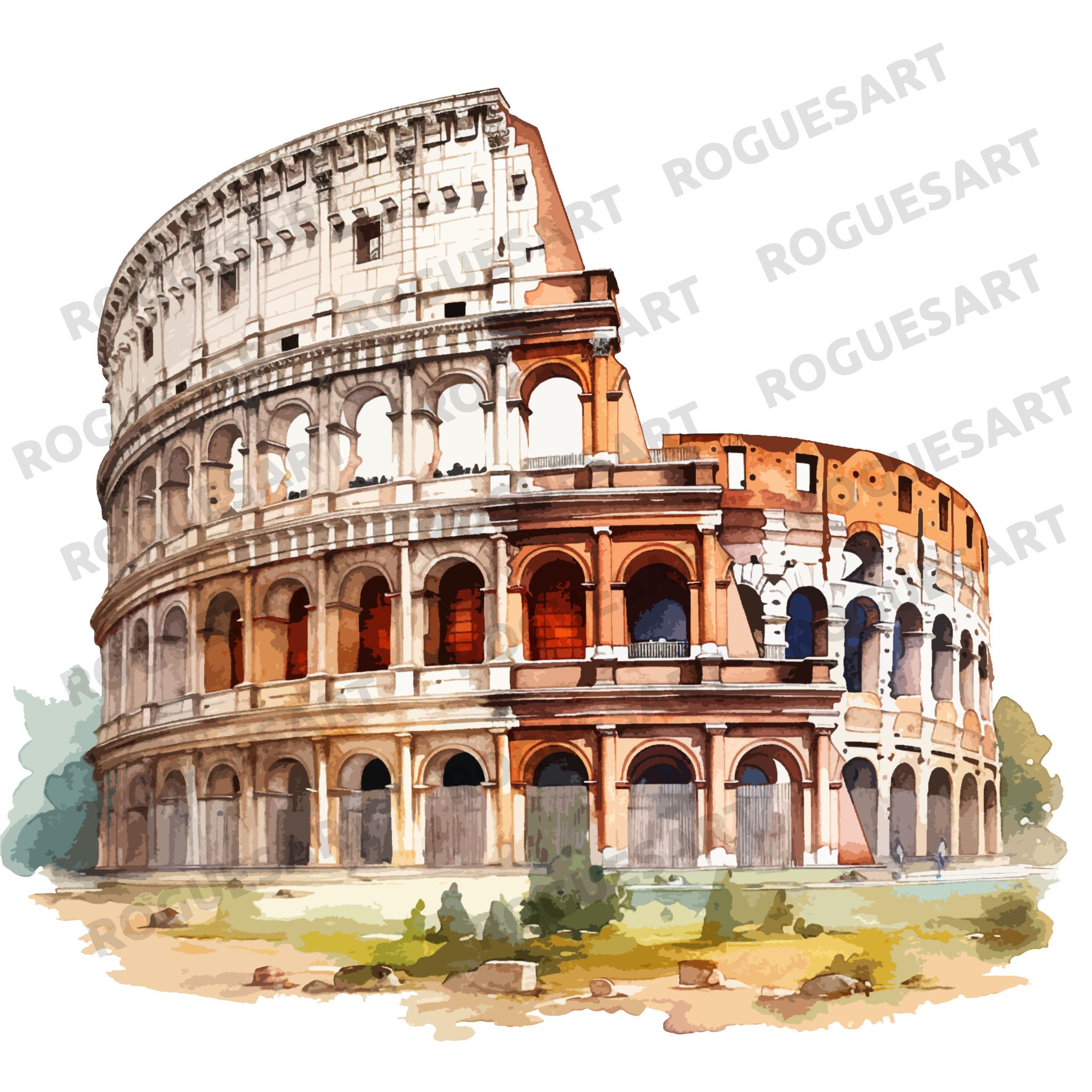 Colosseum PNG, Sticker, Clipart, Digital Download, Printable ...