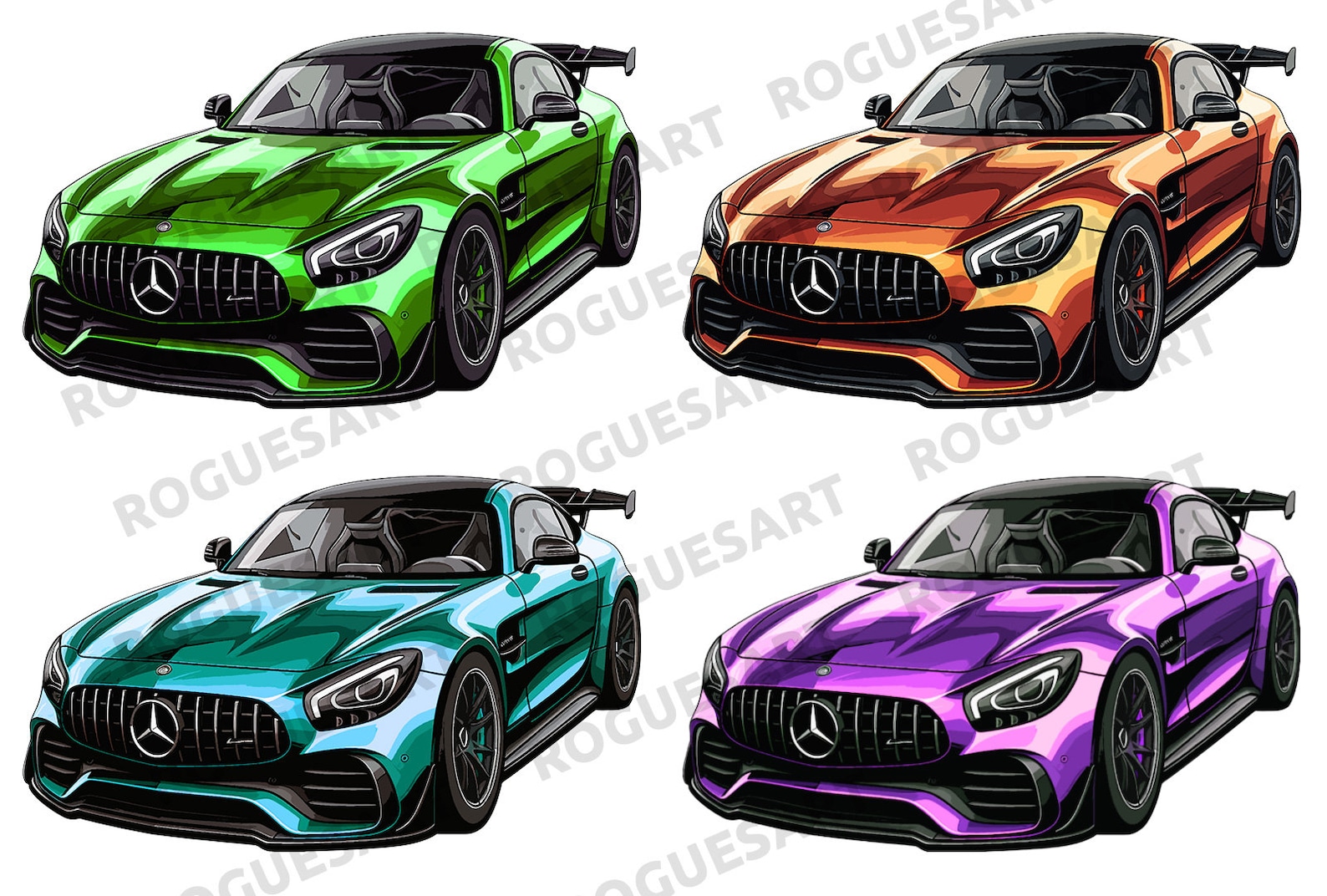 Mercedes AMG Clipart PNG, SVG, Digital Download, Printable, Sublimation ...