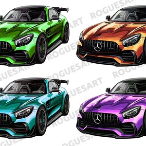 Mercedes AMG Clipart PNG, SVG, Digital Download, Printable, Sublimation ...