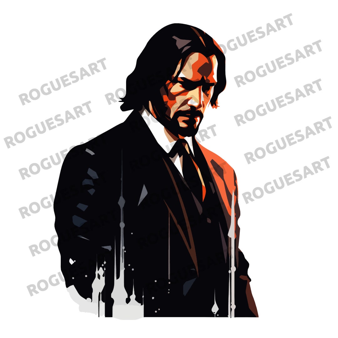 John Wick Clipart PNG, SVG, Digital Download, Printable, Sublimation ...