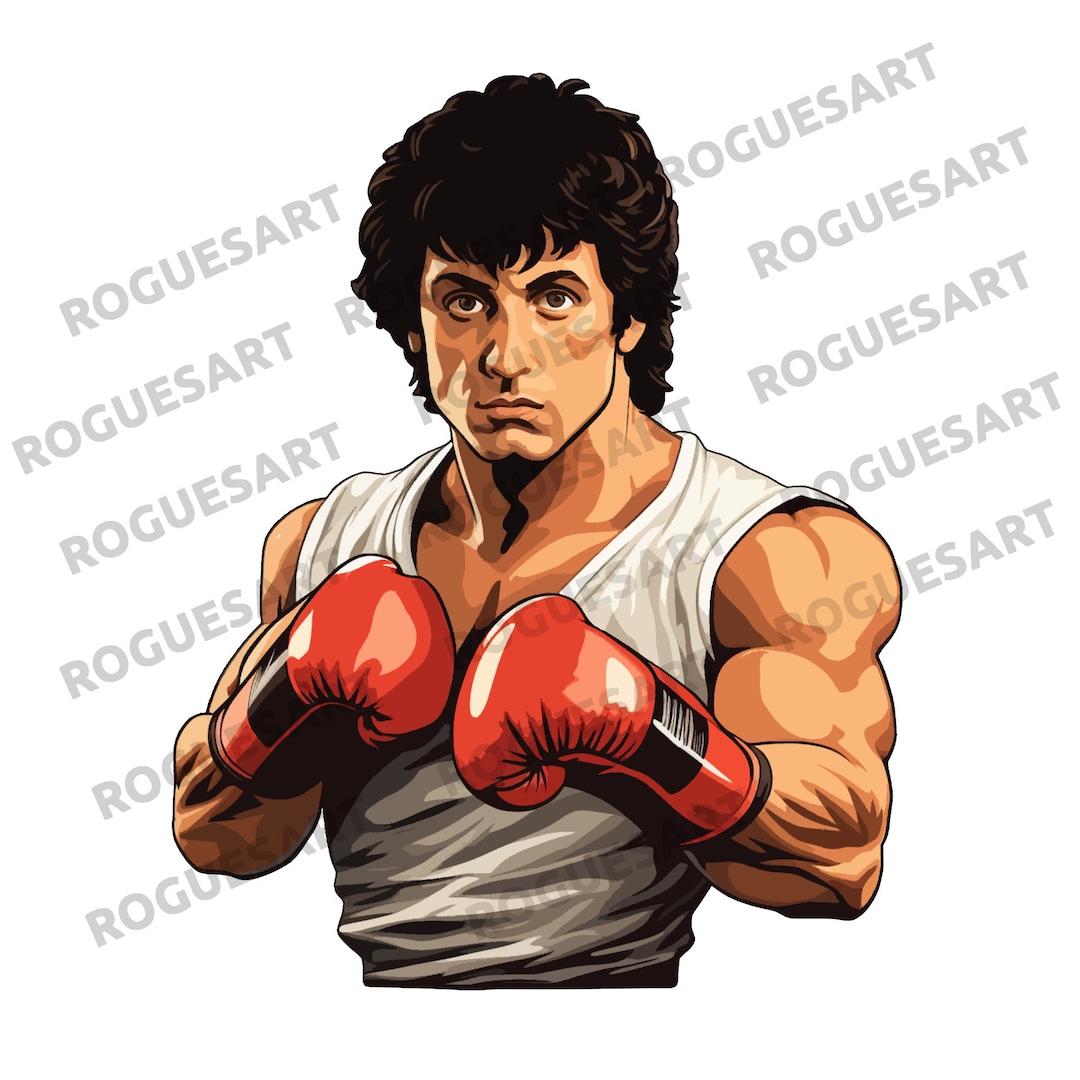 Rocky Balboa Clipart PNG, SVG, Digital Download, Printable, Sublimation ...