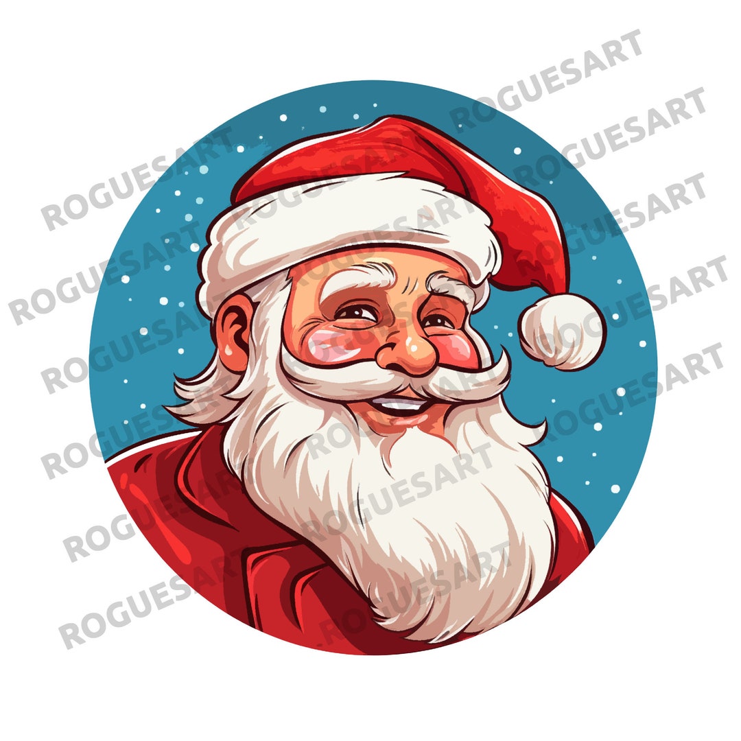 Santa Claus PNG, SVG, Clipart, Digital Download, Printable, Sublimation ...