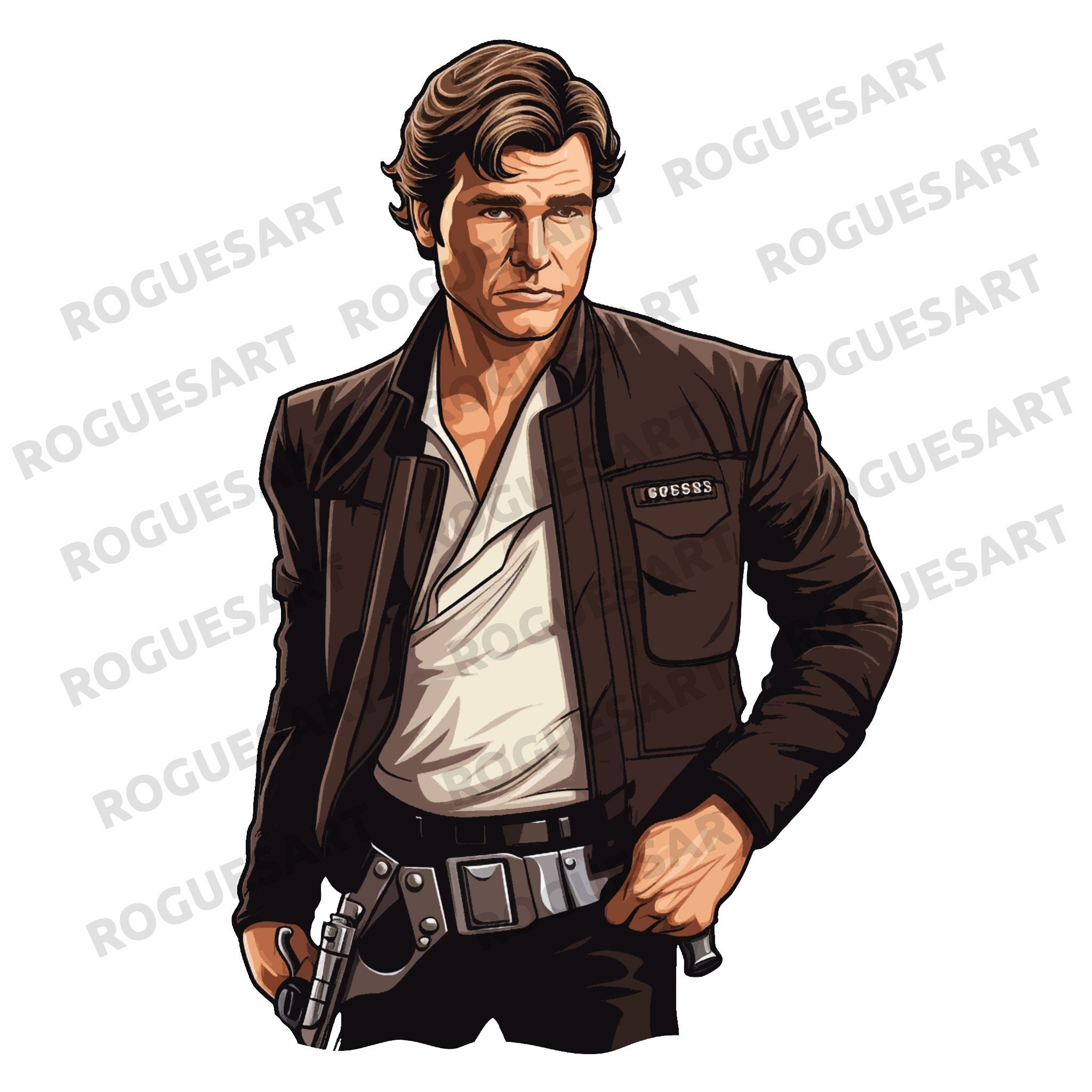 Han Solo Clipart PNG JPG Digital Download Printable - Etsy