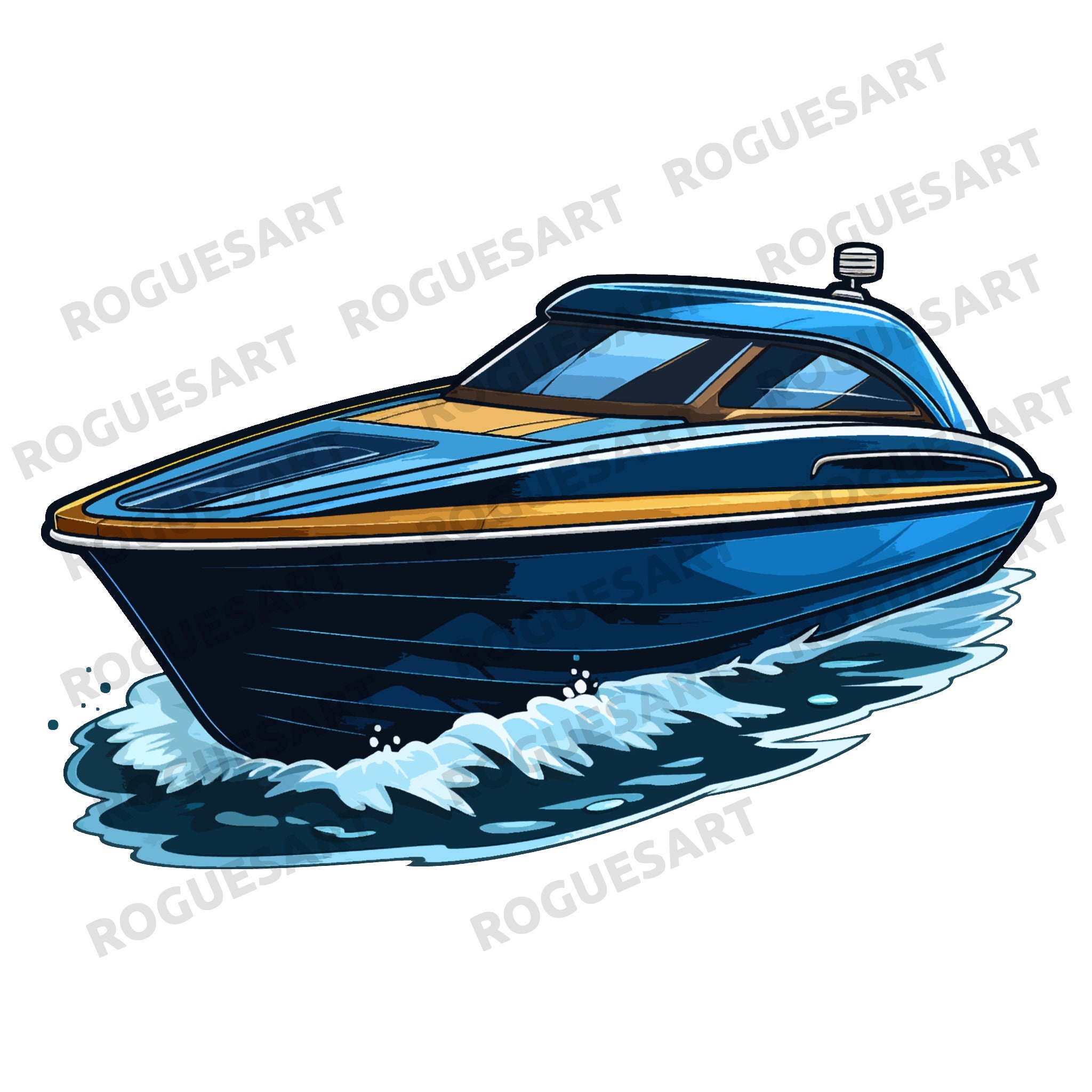 Speed Boats Drawing