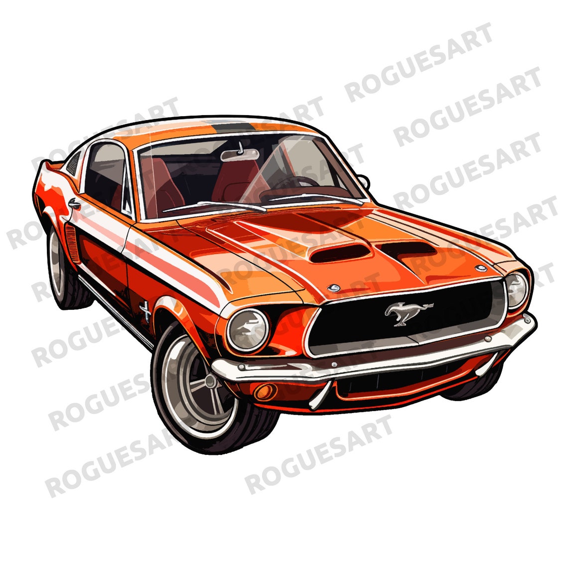 Mustang Clipart PNG, SVG, Digital Download, Printable, Sublimation ...