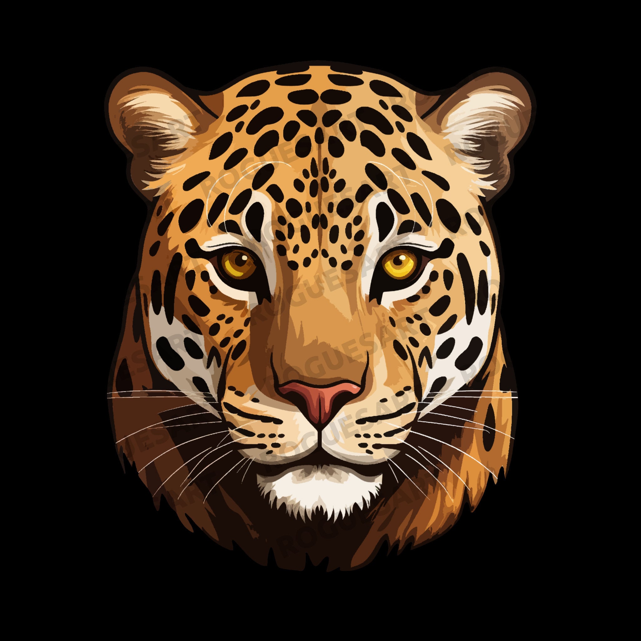 Jaguar Face Clip Art