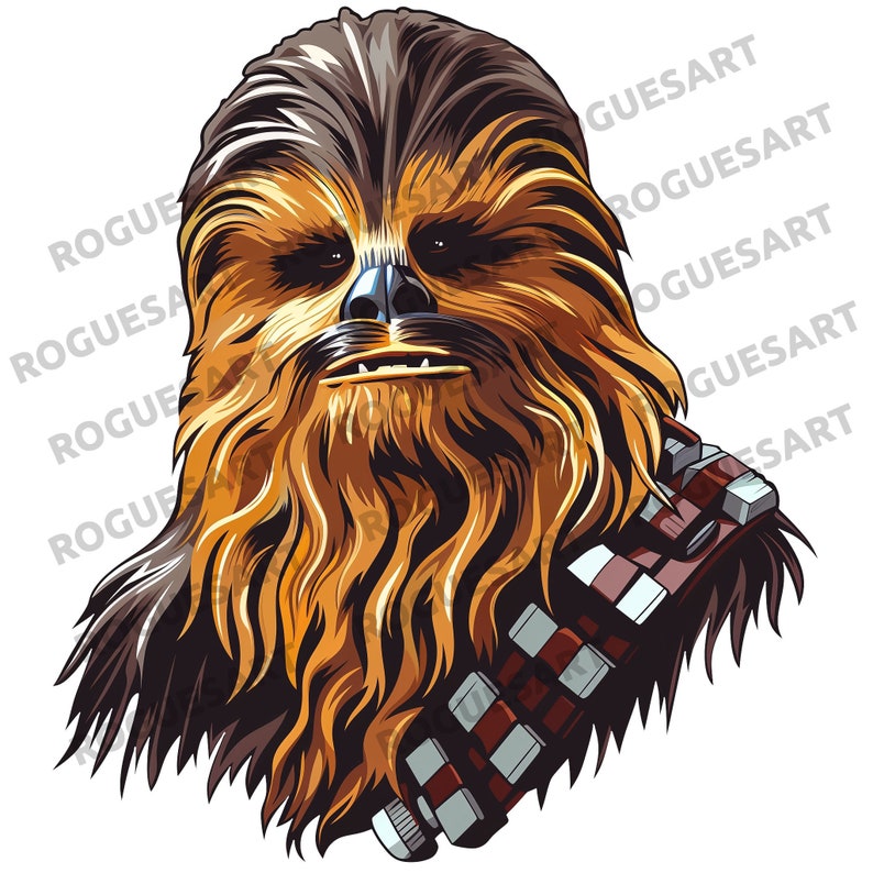 Chewbacca Clipart PNG, JPG, Digital Download, Printable, Wookiee ...