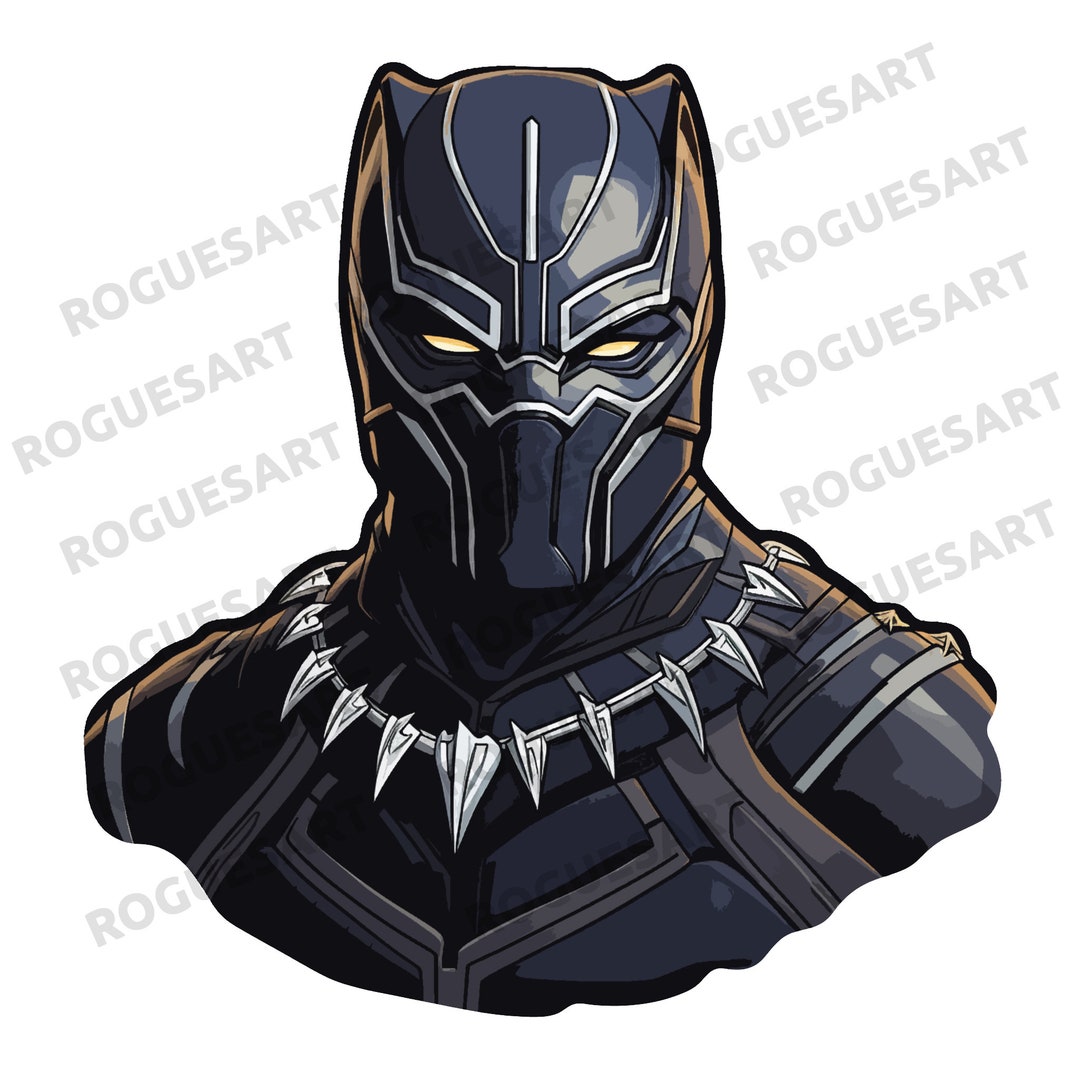Black Panther Clipart PNG, Marvel Sticker, Digital Download, Printable ...
