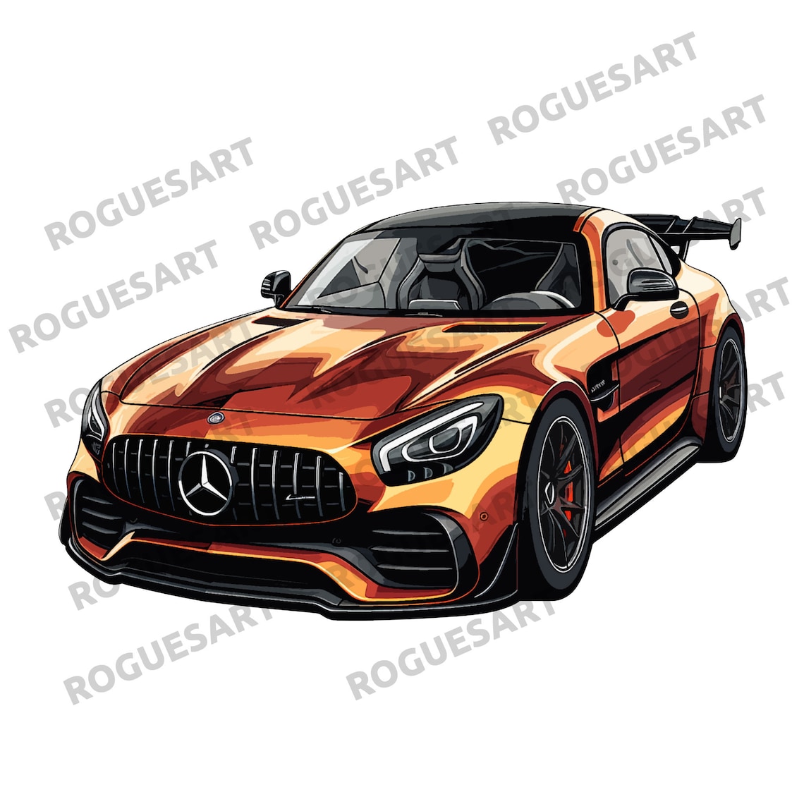 Mercedes AMG Clipart PNG, SVG, Digital Download, Printable, Sublimation ...