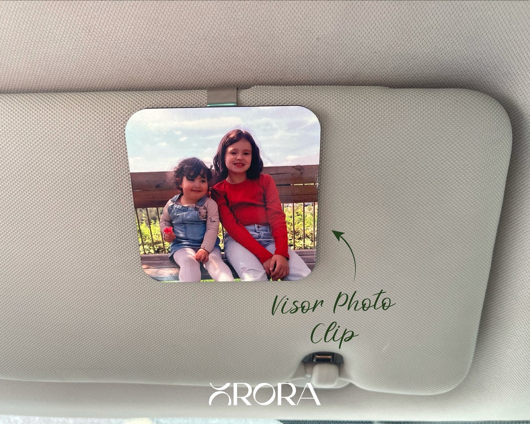 Custom Photo Car Sun Visor Clip: Personalized MDF Car Accessory - Etsy