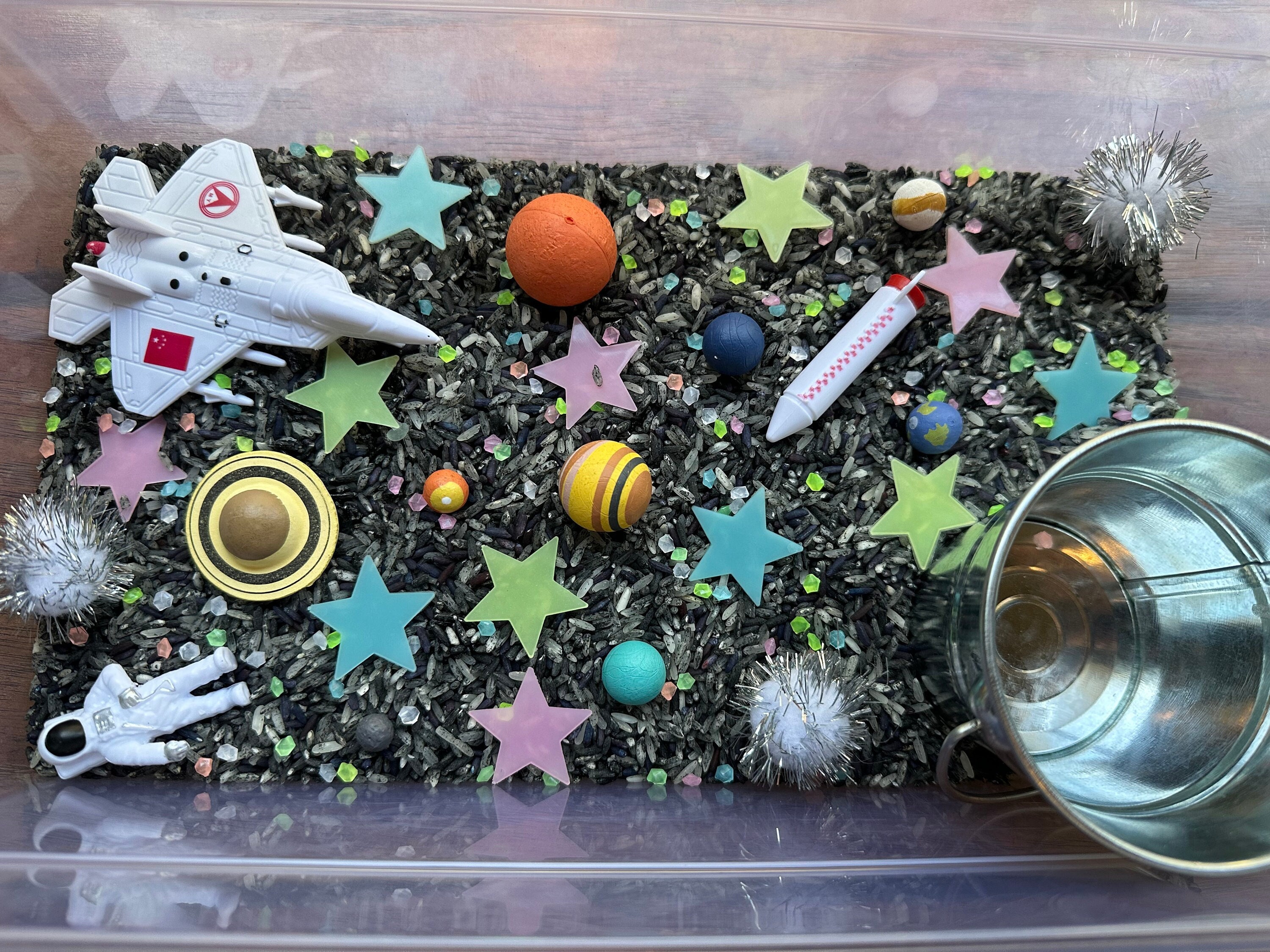 Outer Space Sensory Bin Quiet Toys for Toddler Educational - Etsy Canada