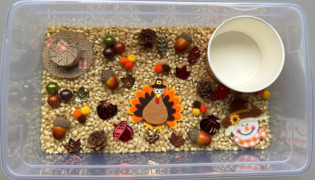 Thanksgiving Sensory Binautumn Harvest Sensory Kitfall - Etsy