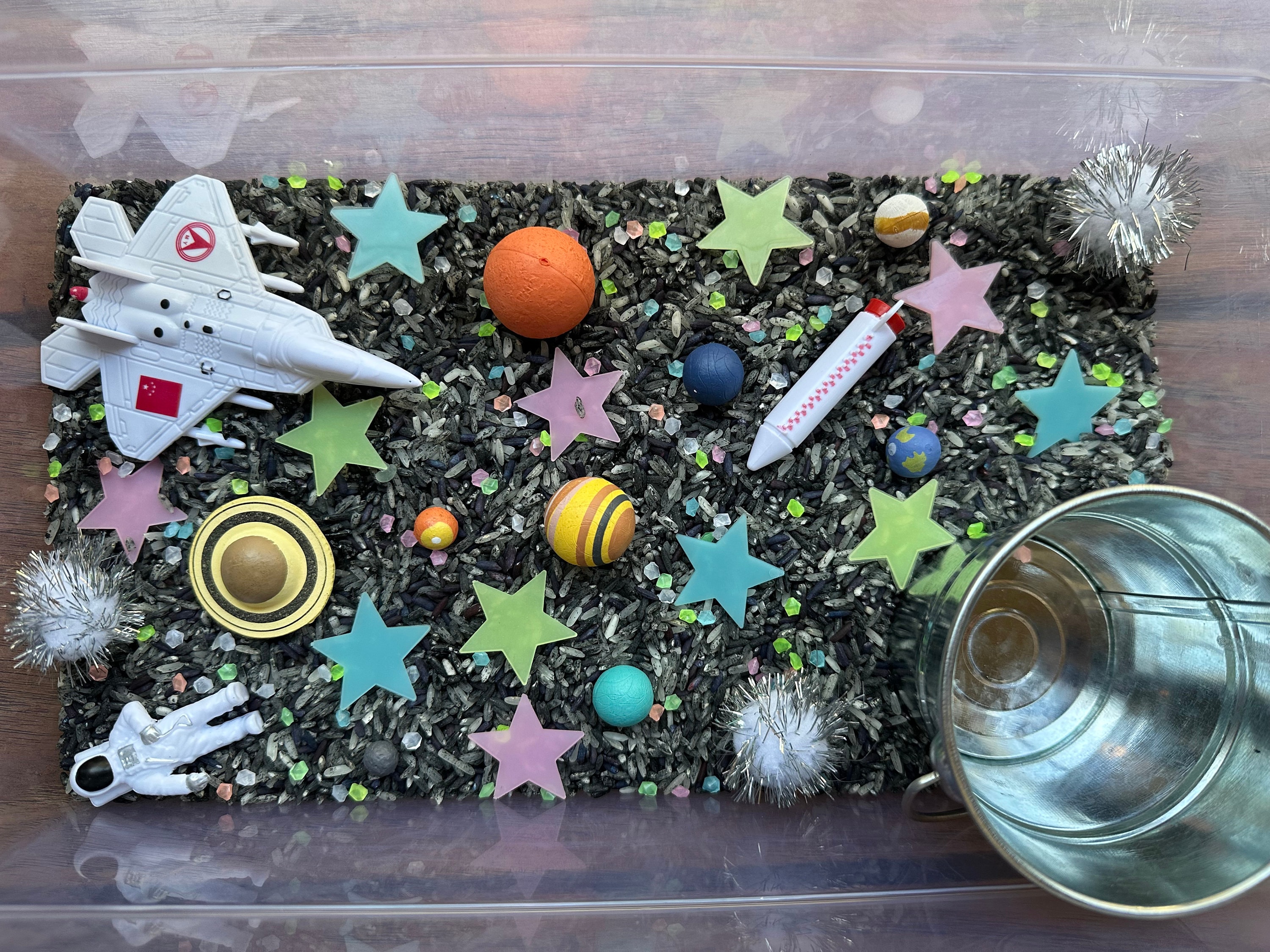 Outer Space Sensory Bin Quiet Toys for Toddler Educational - Etsy Canada