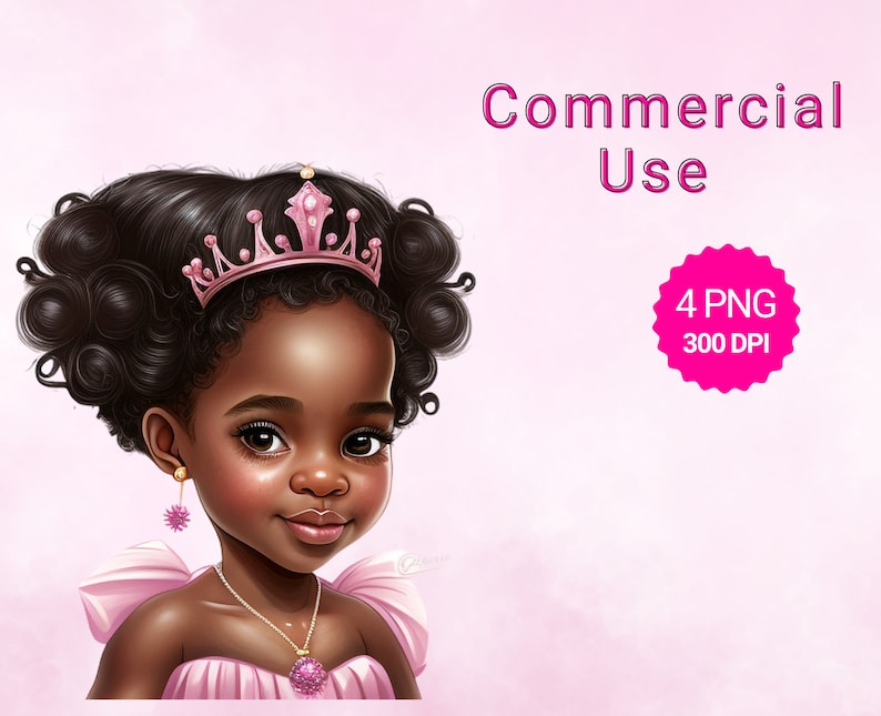 Black Girl PNG, Black Princess, Black Girl Portrait, Black History PNG, Black Girls Clipart ...