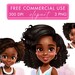 Black Girls Bundle, Little Black Girlpng Clipart Bundle, Black Kids Png ...