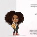 6 Png Cute Black Girls Bundle, Little Black Girlpng Clipart Bundle ...