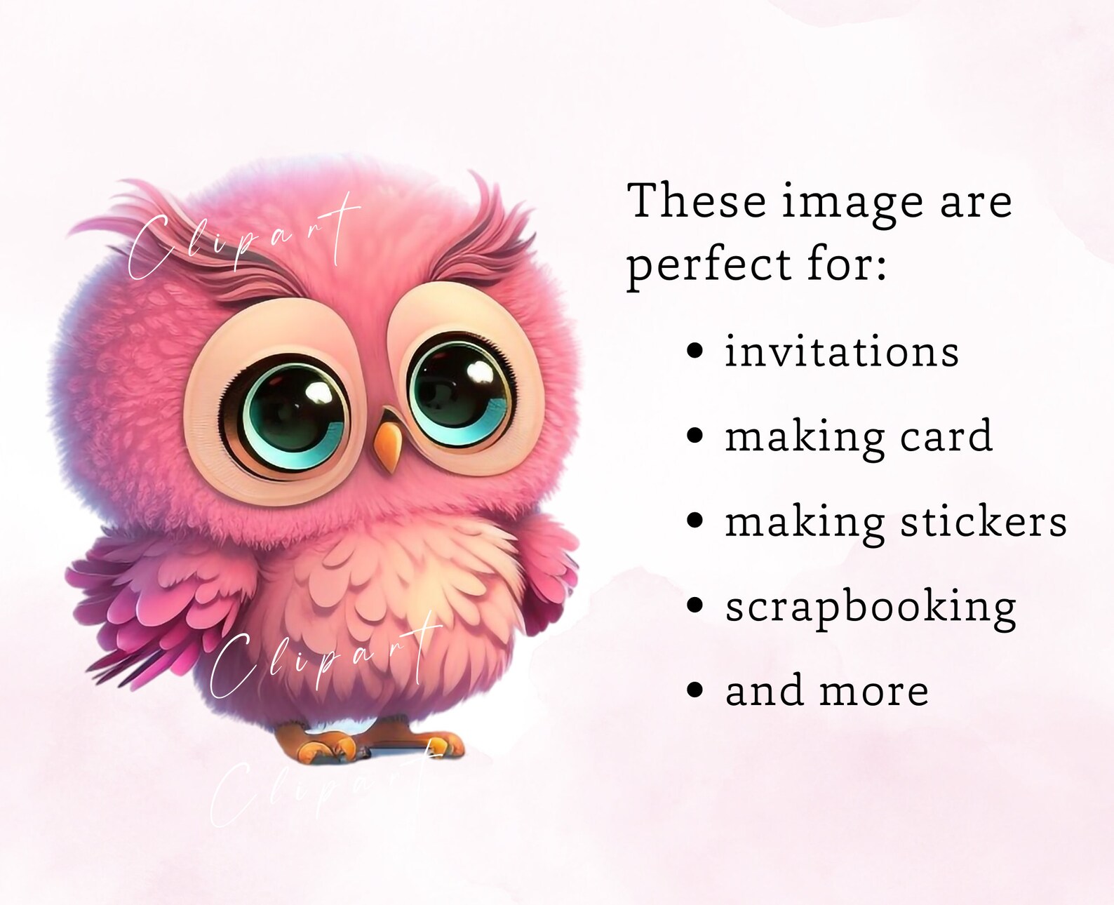 20 Png Cute Pink Owl Clipart PNG, Bright Colorful Owl Clipart PNG ...