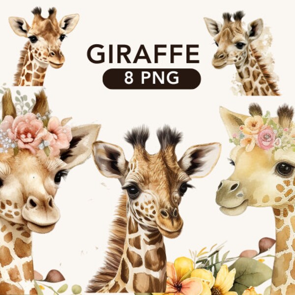 Baby Giraffe Art - Etsy