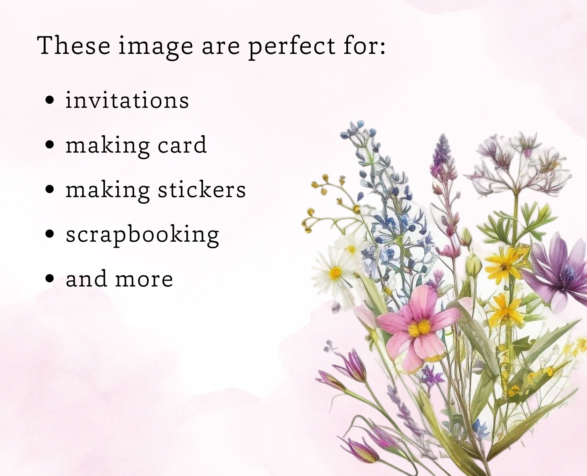 30 Png Watercolor Spring Flower Clipart Bundle Flower Clip - Etsy