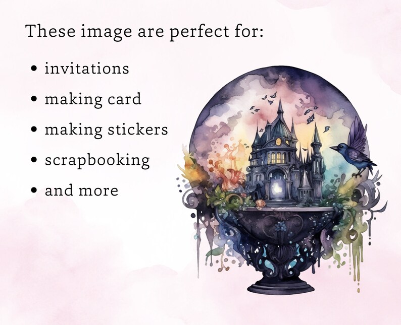 70 Png Watercolor Mystical Clipart Magic Clipart Bundle - Etsy