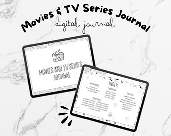 Digital Movie and TV Series Journal for Goodnotes TV and Film Planner ...
