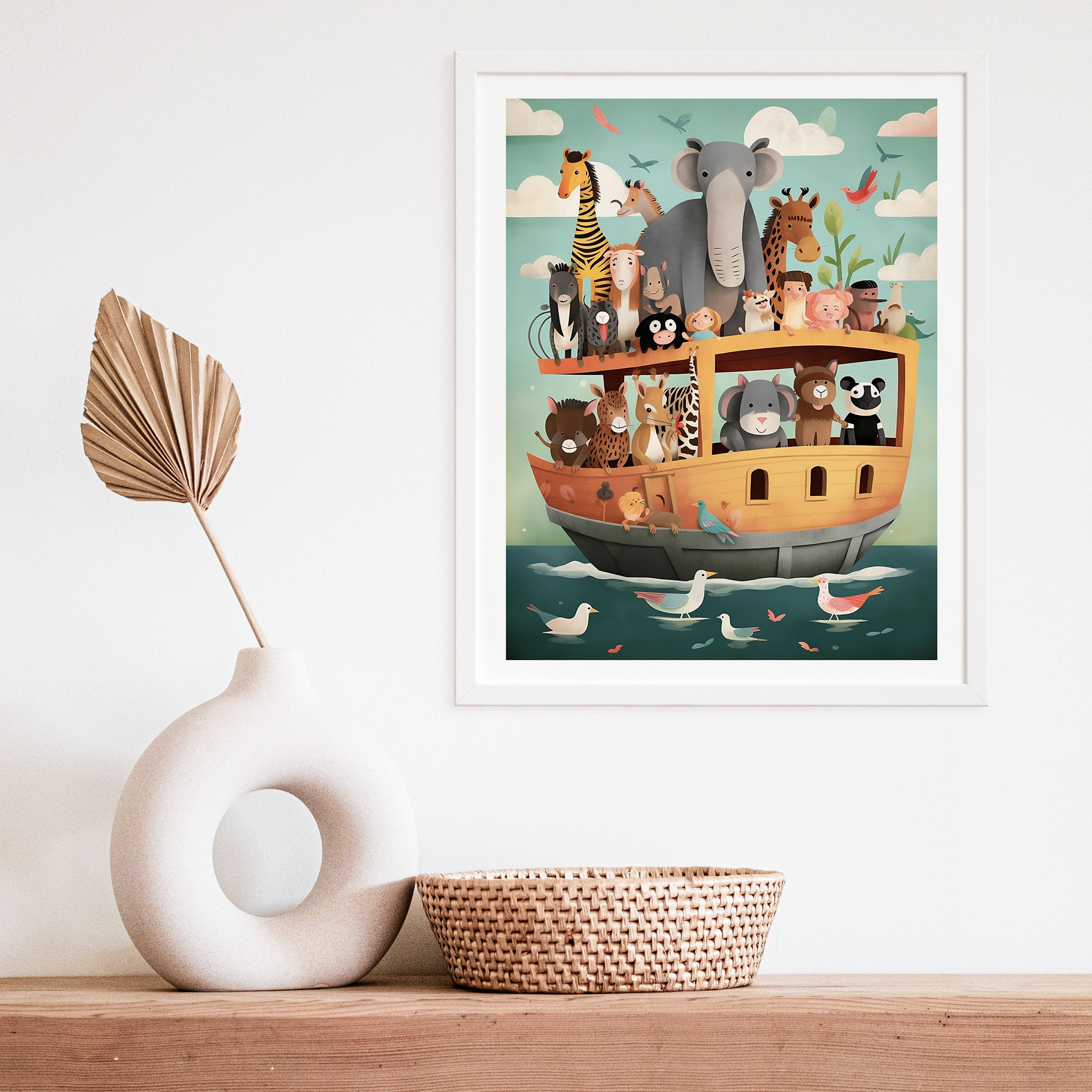 Noah's Ark Printable Download Sunday School Nursery Instant Print ...