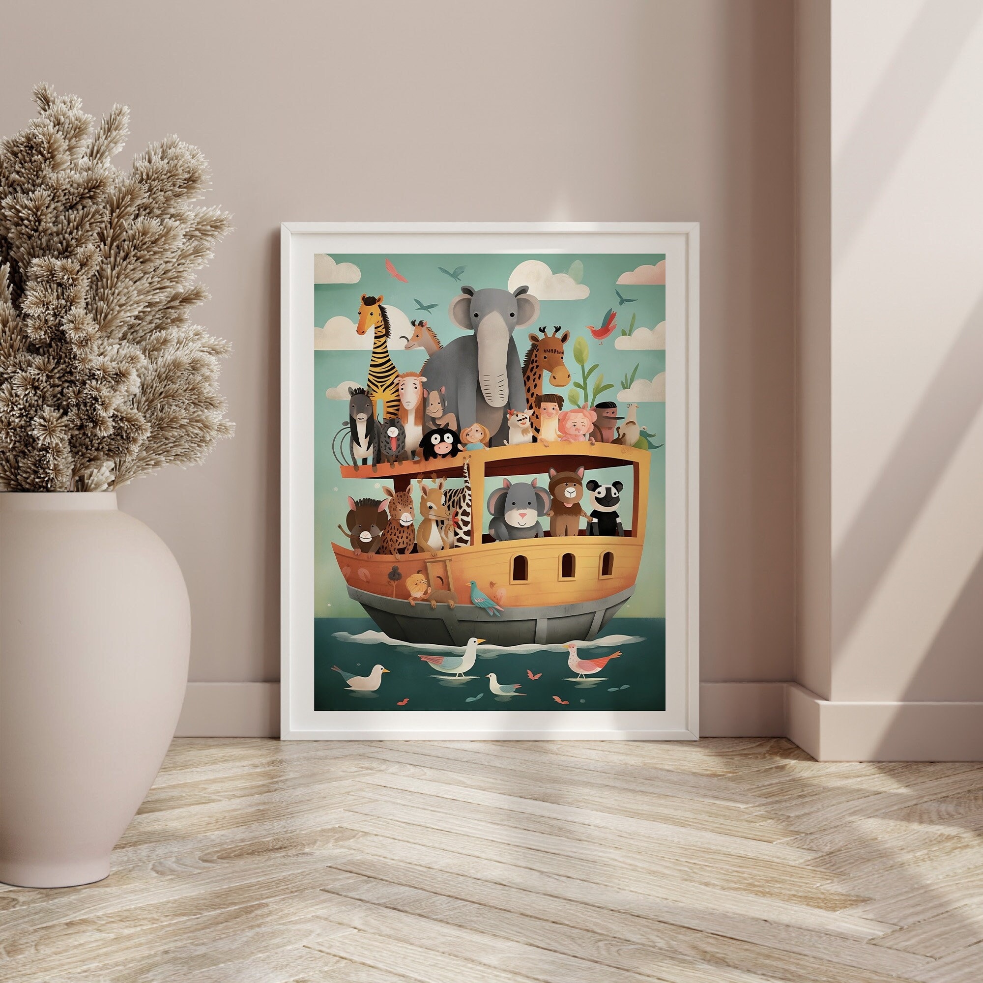 Noah's Ark Printable Download Sunday School Nursery Instant Print ...