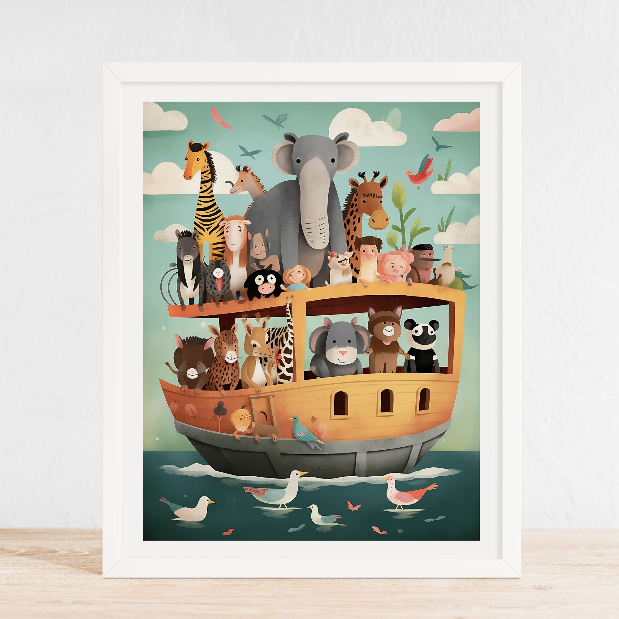 Noah's Ark Printable Download Sunday School Nursery Instant Print ...