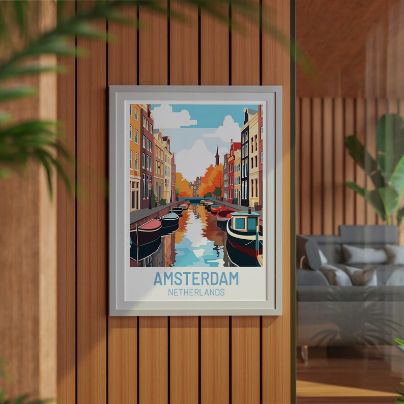 Amsterdam Travel Instant Download Printable Netherlands Poster - Etsy