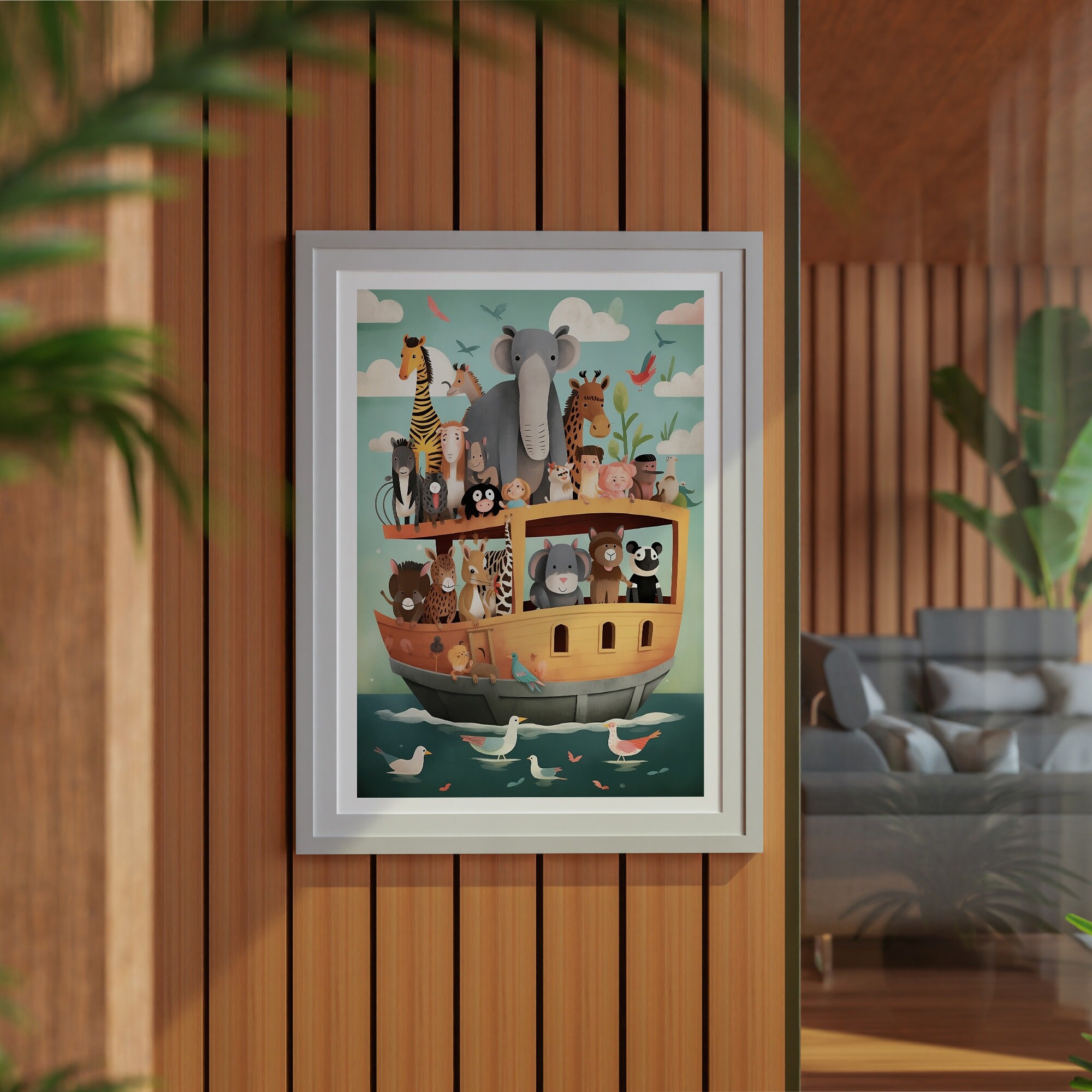 Noah's Ark Printable Download Sunday School Nursery Instant Print ...