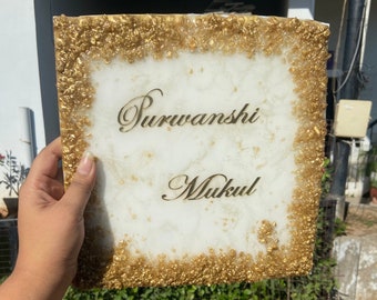 Epoxy Name Plate - Etsy