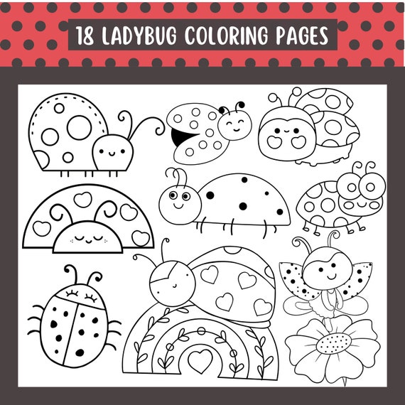 Cute Ladybug Coloring Pages For Kids