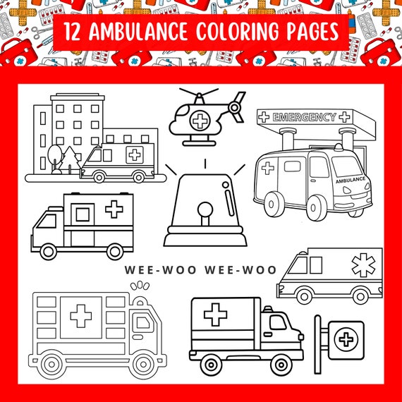 Printable Emergency Vehicles Coloring Pages [2025]