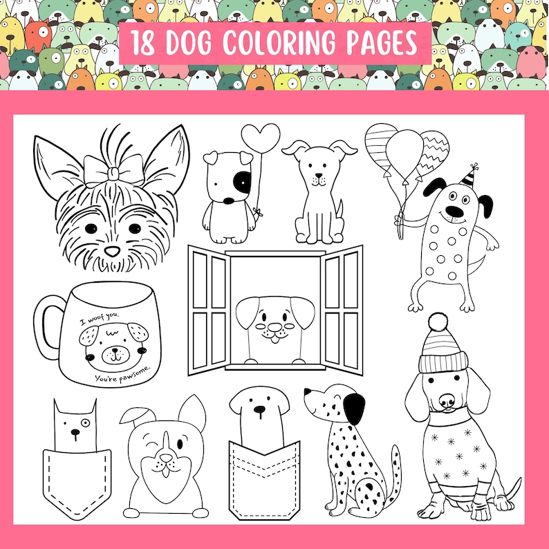 Dog Coloring Pages to Celebrate National Dog Day, 18 Printable Color ...