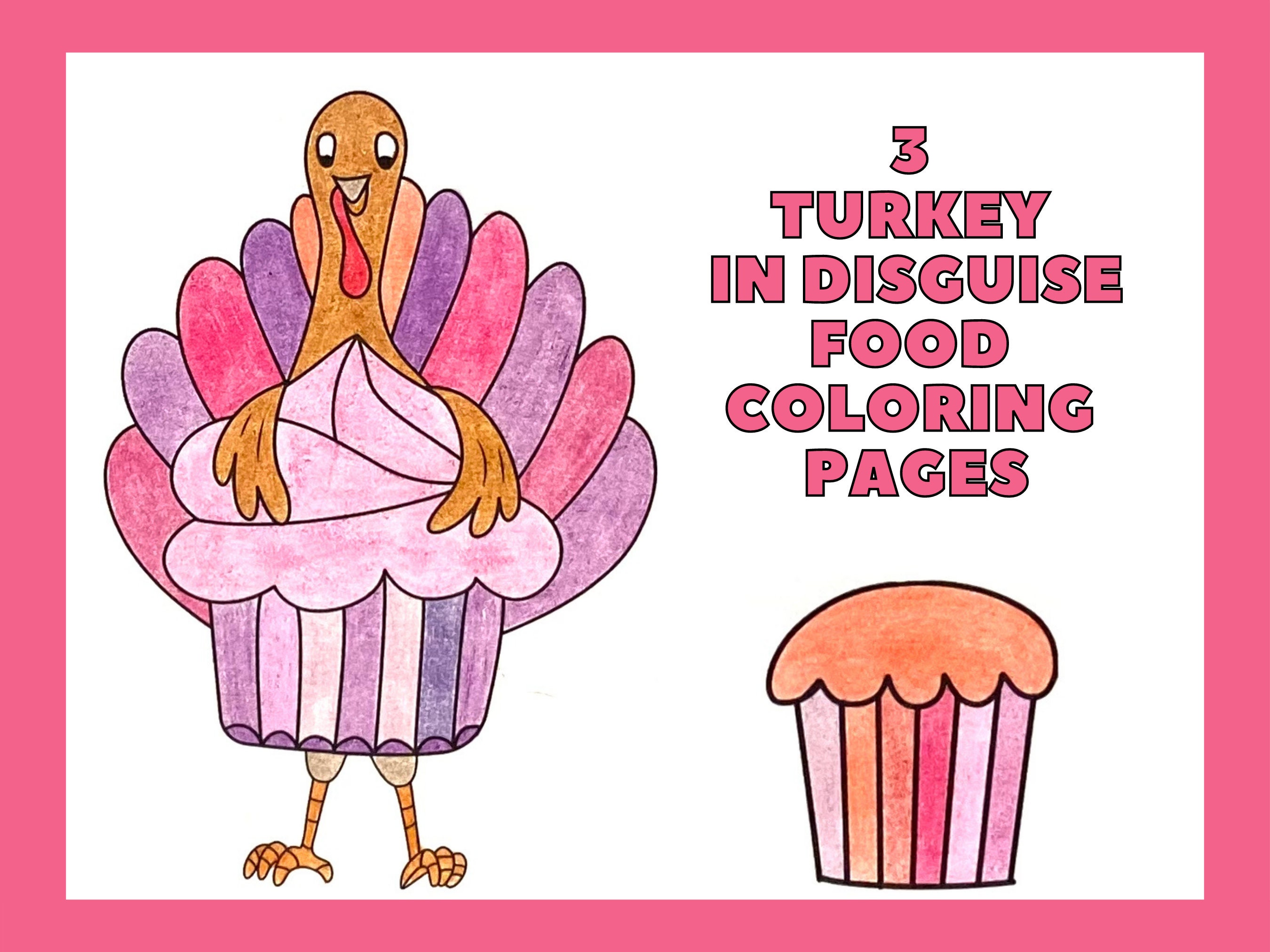 Thanksgiving Food Coloring Pages