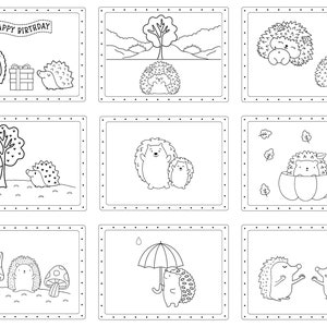 Hedgehog Coloring Pages for Boys and Girls, 18 Cute Colouring Sheets ...