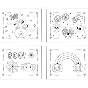 Retro Halloween Coloring Pages, 16 Cute Fall Coloring Pages With ...