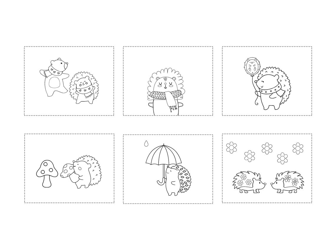 Hedgehog Coloring Pages for Boys and Girls, 10 Cute Colouring Sheets ...