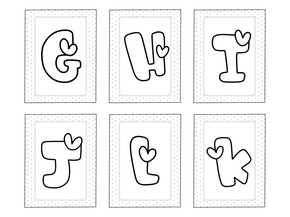 Personalized Alphabet Coloring Letters for Kids to Display Their Names ...