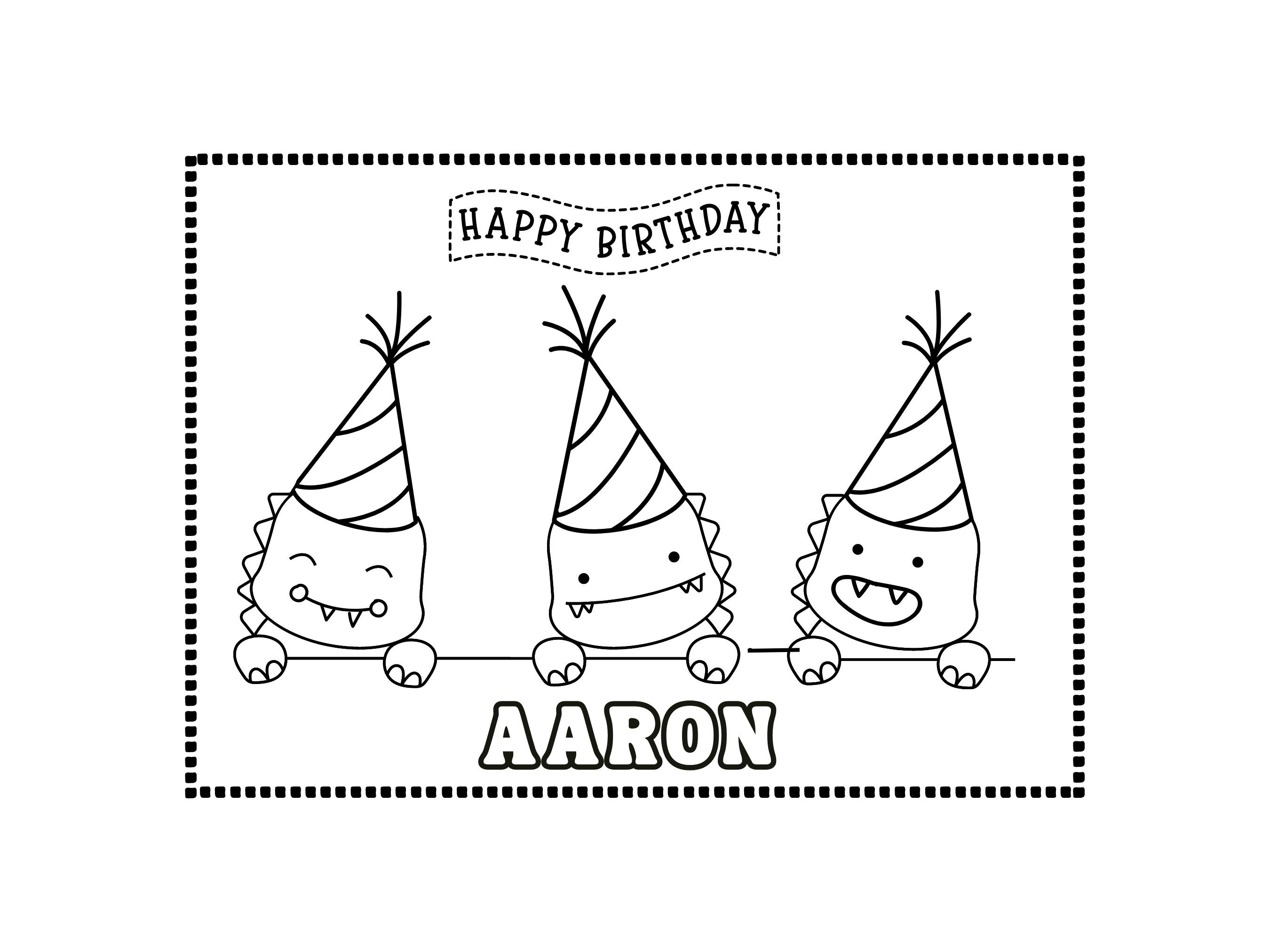 Personalized Dinosaur Coloring Pages for Dinosaur-themed - Etsy